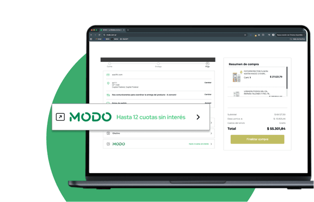 Comercios online adheridos | Mejor con MODO