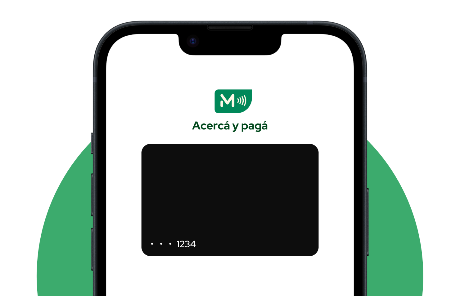 Pantalla de pago con Contactless